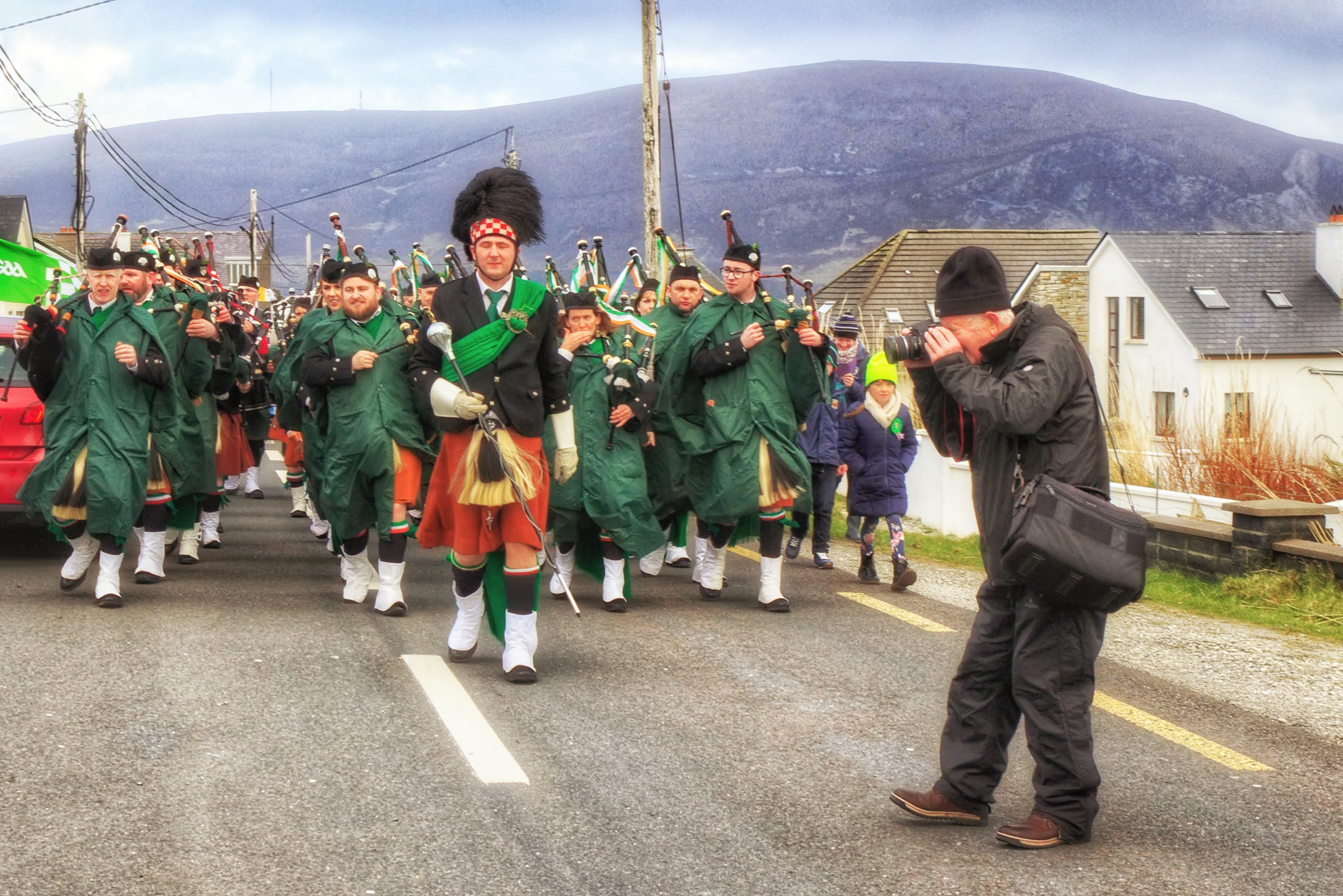 The last photos are added. A video or two to come – Dooagh Pipe Band